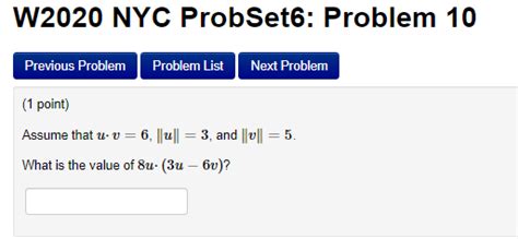 Solved W2020 Nyc Probset6 Problem 10 Previous Problem