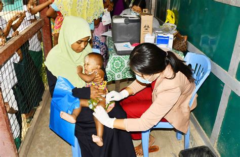 ကျောက်ဖြူမြို့၊ ကျောက်တစ်လုံး Idps စခန်းရှိ ကိုယ်ဝန်ဆောင်မိခင်များနှင့် မွေးကင်းစမှ အသက် ၂ နှစ