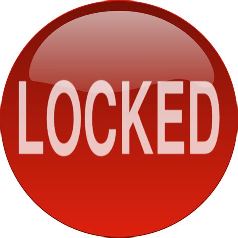 Locked Button Clip Art At Vector Clip Art Online Royalty Free And Public Domain