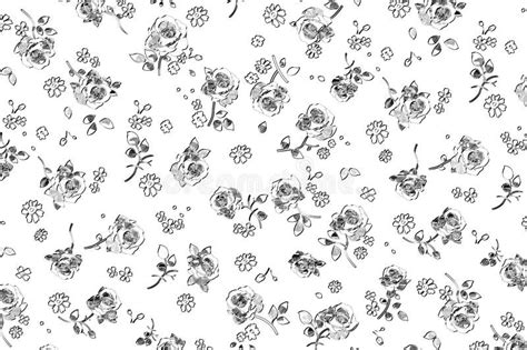 Diagonal Flower Lines Pattern Background Flat Abstract Flower Lines