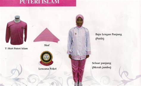 Kedudukan Lencana Puteri Islam Latihan Pasukan Kawad Kaki Puteri