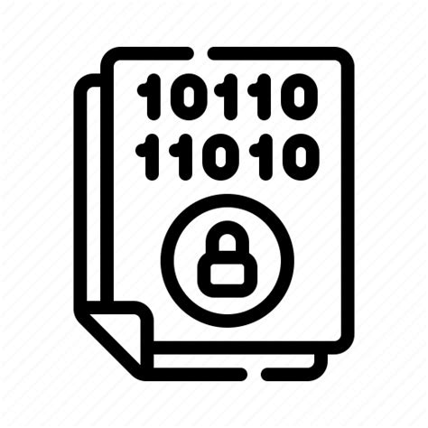 Encryption Security Data Technology Document File Binary Icon Download On Iconfinder