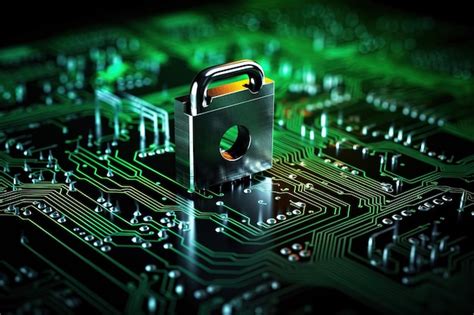 Premium Ai Image Unlock Computer Security Circuit Board