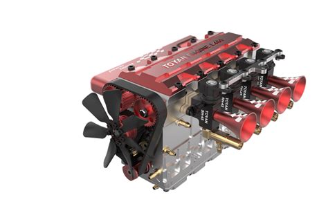 Toyan Fs L400 14cc Inline 4 Cylinder Four Stroke Water Cooled Nitro Engine Model For 1 8 1 10 Rc