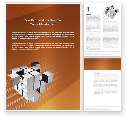 Technology Module Word Templates Design Download Now PoweredTemplate Com