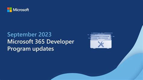 Vincent Biret On Linkedin Microsoft 365 Developer Program September 2023 Updates Microsoft 365