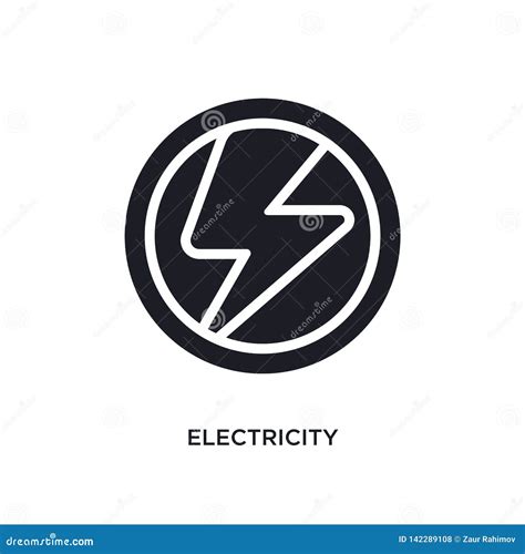 Electricity Isolated Icon Simple Element Illustration From Electrian