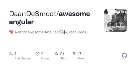 GitHub DaanDeSmedt Awesome Angular Sparkling Heart A List Of
