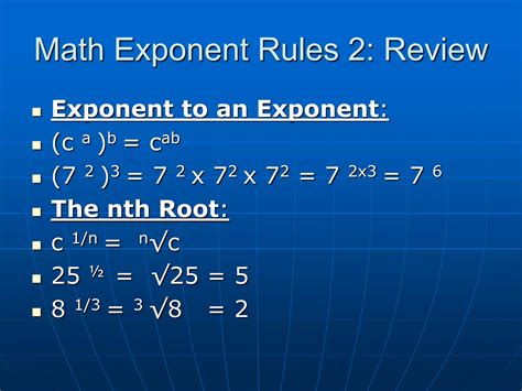 Exponents And Logs Ppt
