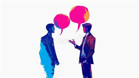 Professional Image Of Two Men Arguing Or Discussing Business With Speaker In Office Setting