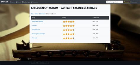 Easytabs Laravel Music Tabs Management By Easycoded Codester