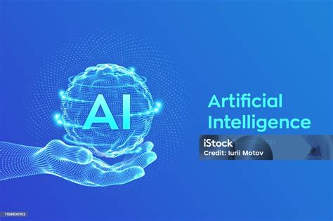 Ai 인공 지능 로고 인공 지능 및 기계 학습 개념 이진 코드가 있는 구 그리드 웨이브입니다 빅 데이터 혁신 기술 신경망 벡터 그림입니다 0명에 대한 스톡 벡터 아트 및