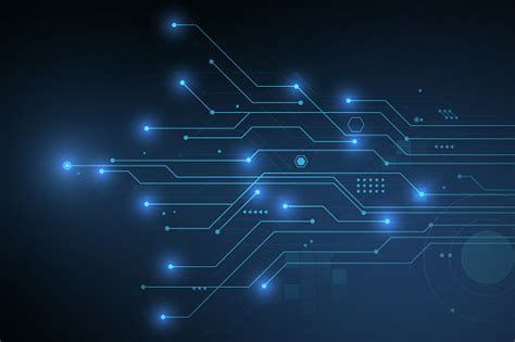 추상 하이 테크 기술로 추상적 인 디지털 배경 벡터 추상 기술 인터페이스 Com에 대한 스톡 벡터 아트 및 기타 이미지 Com It 지원 가상현실 Istock