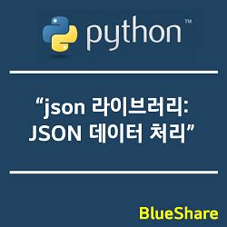 파이썬 json 라이브러리 JSON 데이터 처리