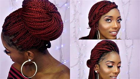 How To Style Box Braids6 Quick And Unique Styles Youtube