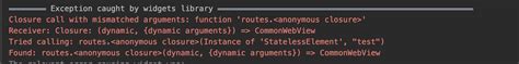Route Page With Arguments Error Always Report NoSuchMethodError