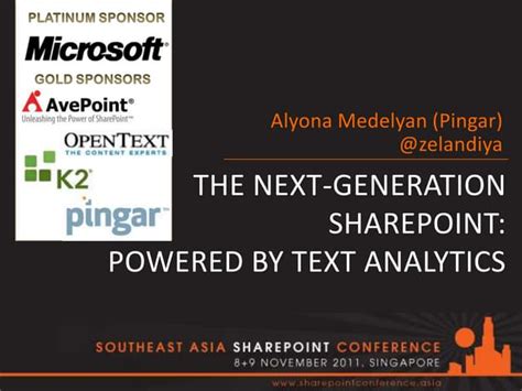 The Next Generation Sharepoint Powered By Text Analytics Ppt