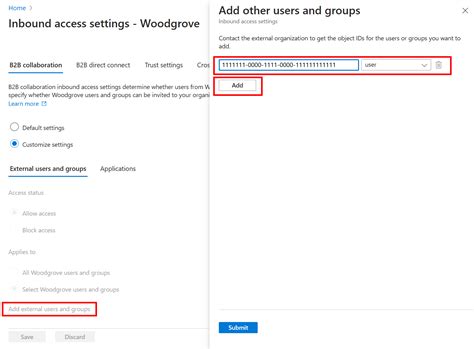 跨租用戶存取設定 Microsoft Entra External Id Microsoft Learn
