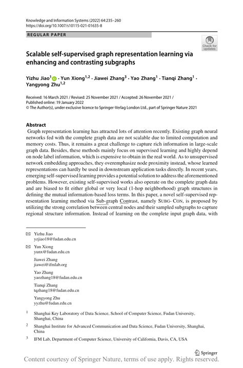 scalable self supervised graph representation learning via enhancing