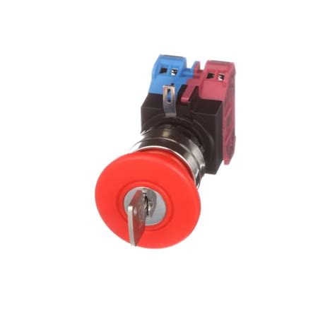 IDEC Corporation HW B X F R Pushbutton Normally Open One Normally Closed Red Mm
