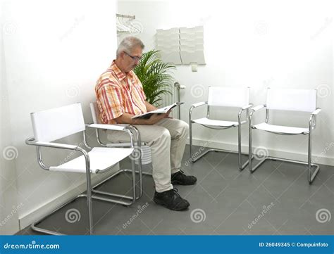 Adult Man Waiting In Waitingroom Stock Image Image Of Door Adult