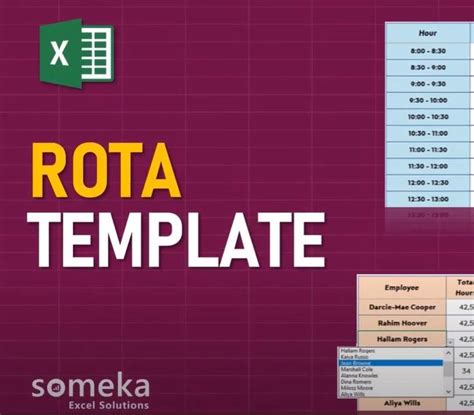 How To Use Rota Excel Template Video In Excel Templates Excel Shortcuts Templates