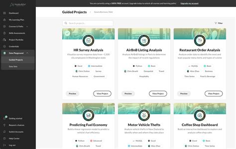 guided projects build skills by solving real business problems maven