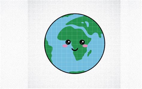 Earth Day Svg Cute Earth Clipart World Graphic By Svg Den · Creative Fabrica