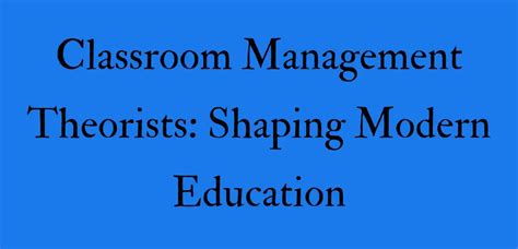 Types Of Classroom Management Top Models Classroom Management Expert