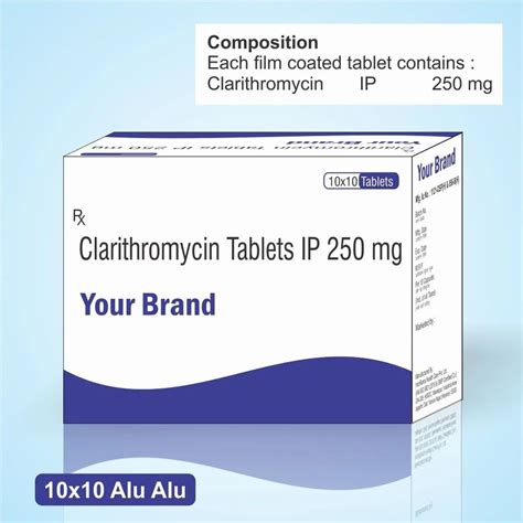 Clarithromycin 250mg Tablets At ₹ 2700box In New Delhi Id 2853638386888