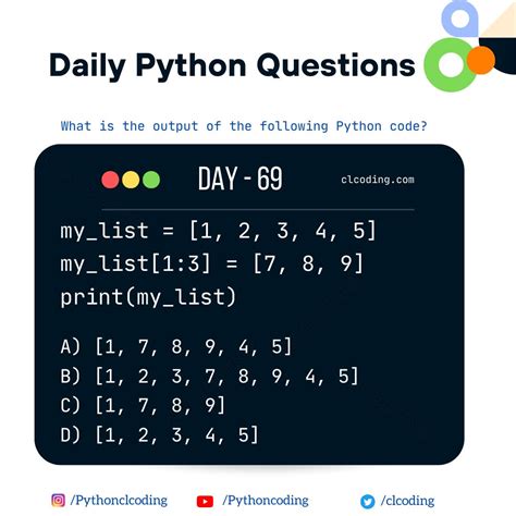 Python Coding On Linkedin Python Coding Challenge Day 69 What Is The Output Of The