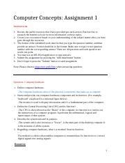 Computer Concepts Assignment Docx Computer Concepts Assignment Instructions Review