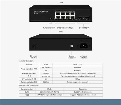 Jt Com Network Switch 8 Ports Switch Gigabit Rj45 Ethernet 1000mbps High Performance Smart
