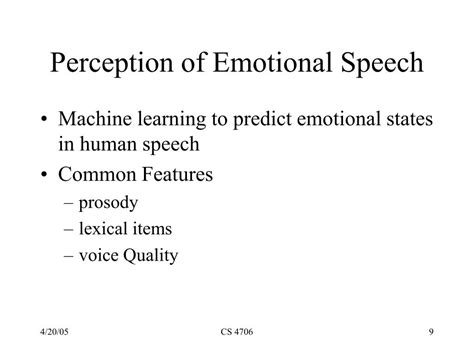 Ppt Emotional Speech Powerpoint Presentation Free Download Id199536