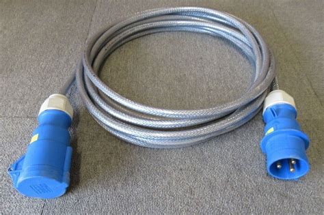 9m Plug To Socket Single Phase 32a 240v Commando Power Extension Cable Grey 9m Plug To Socket Single Phase 32a 240v Commando Power Extension Cable Grey