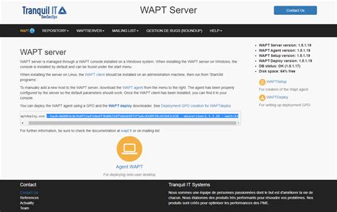 1 deploying the wapt agent wapt documentation
