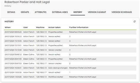 Topicworkflow History Tab