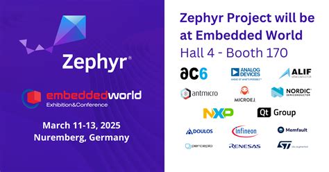 Zephyr Project At Embedded World 2025 Booth Highlights Demos And