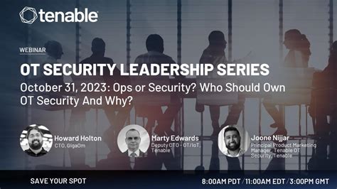 Seminario Web Ops Or Security Who Should Own Ot Security And Why Tenable®