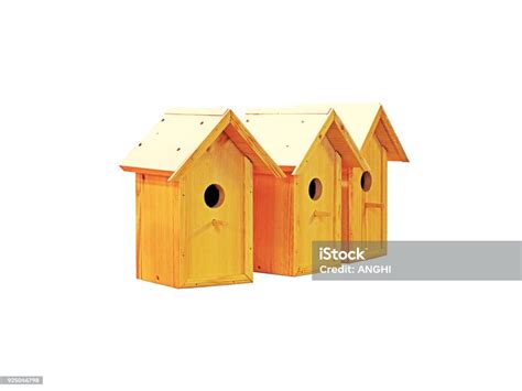 3 새 집 흰색 배경에 고립 여러 나무 새 집 깃털 달린된 친구 둥지 상자 버드에 대 한 배려 0명에 대한 스톡 사진 및 기타 이미지 Istock