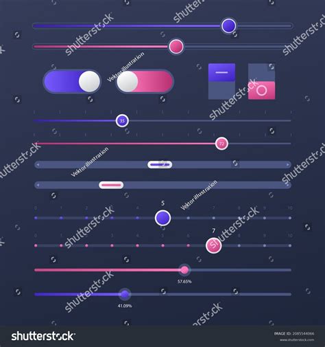 Ui Ux Kit Design Set Gui Stock Vector Royalty Free 2085544066 Shutterstock