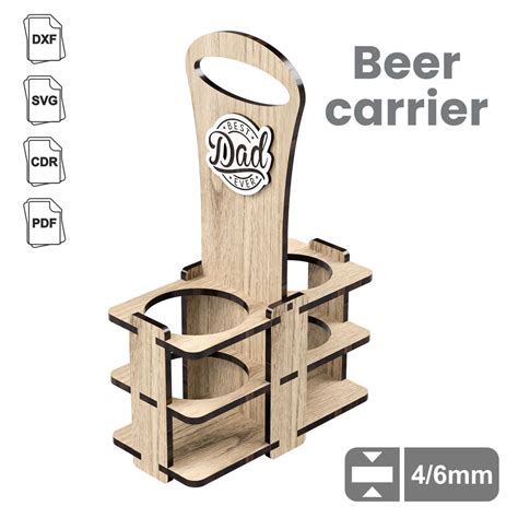 Beer Carrier Laser Cutting Layout Etsy