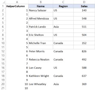 Insert A Blank Row After Every Row In Excel Or Every Nth Row