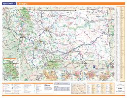 Montana Wall Map By Rand Mcnally Davincibg