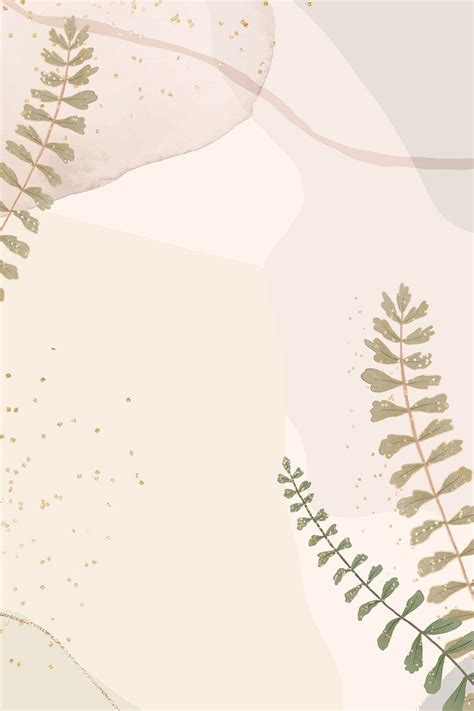 Green Leaves Psd Nude Pink Premium PSD Rawpixel