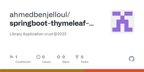 Github Ahmedbenjelloulspringboot Thymeleaf Crud Library Webapp Library Application Crud 2023