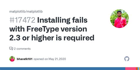 Installing Fails With Freetype Version Or Higher Is Required