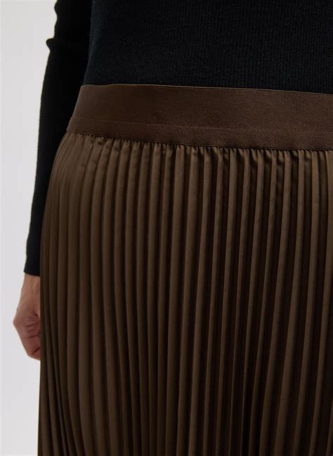 Nylon Pleating Sunray Pull On Skirt Tibi Official