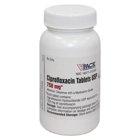 Ciprofloxacin Hcl 750mg Rx Products