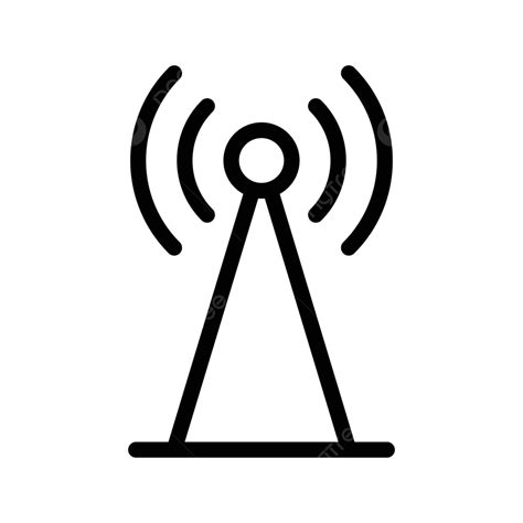 Antenna Isolated Communicate Transmission Vector Isolated Communicate Transmission Png And